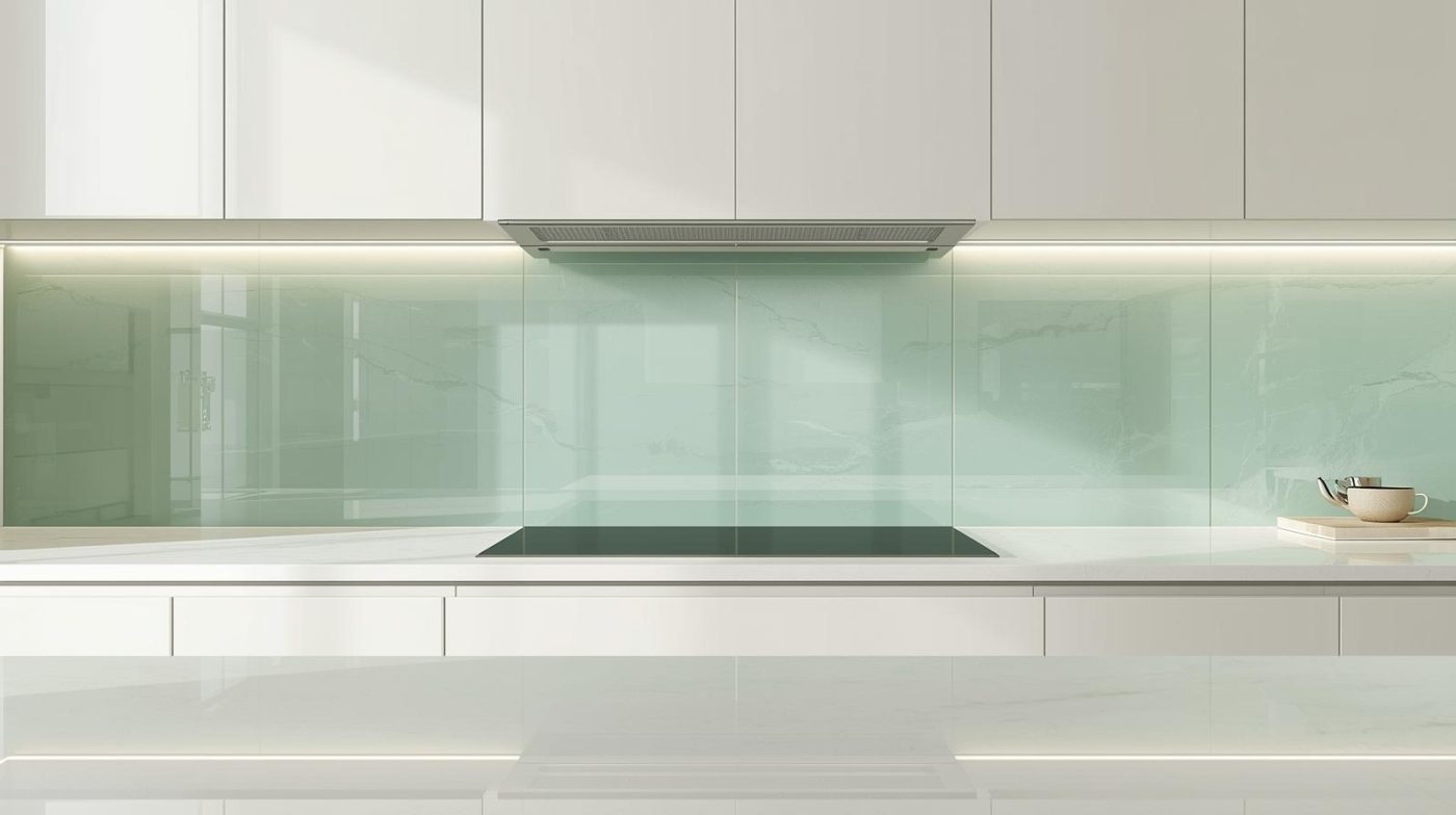 Kính Ốp Bếp Màu Xanh Lá Nhạt Công Ty Tnhh Đại Dương Glass